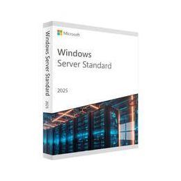 Microsoft Windows Server 2025 Standard 24 Core, Betriebssystem-Software Deutsch, DVD-ROM, DVD