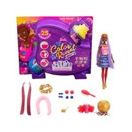 Mattel Barbie Color Reveal Glitzer! Haarwechsel Puppe Glitzerblau mit 25 &Uuml;berraschungen