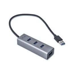 i-tec USB 3.0 Metal HUB 4 Port, USB-Hub schwarz