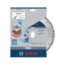 Bosch PRO Multi Material Diamant-Trennscheibe, &Oslash; 230mm Bohrung 22,23mm