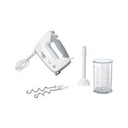 Bosch Handmixer ErgoMixx MFQ36440 wei&szlig;/grau, 450 Watt, mit Mixfu&szlig; und Becher