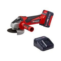 Einhell Power X-Change Akku-Winkelschleifer TC-AG 18/115 Li Kit, 18Volt rot/schwarz, Li-Ion-Akku 4,0Ah