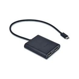 i-tec Adapter USB-C > Dual DisplayPort 4K schwarz