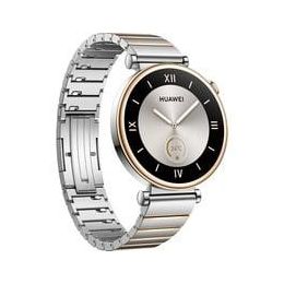Huawei Watch GT4 41mm (Aurora-B19T), Smartwatch silber, Edelstahl-Armband