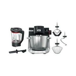 Bosch MUMS6ZS17 K&uuml;chenmaschine schwarz/edelstahl, 1.600 Watt, Serie 6, integrierte Waage, Timer