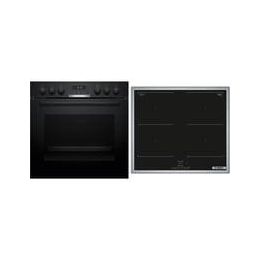 Bosch HND617LS67 Serie 6, Herdset schwarz/edelstahl
