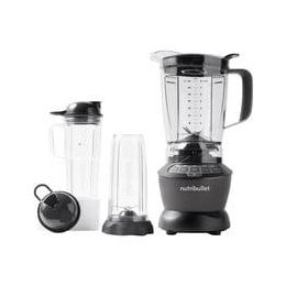 NUTRIBULLET Combo Standmixer NBF500DG dunkelgrau, 1.200 Watt, 1,8 Liter & 0,925 Liter & 0,7 Liter