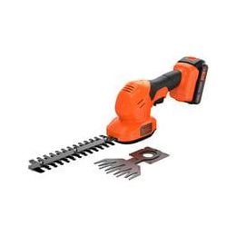 Black & Decker Akku-Grasschere und -Strauchschere BCSS18D1, 18Volt orange, Li-Ionen Akku 2,0Ah
