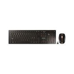 DW 9100 SLIM, Desktop-Set schwarz/bronze, PL-Layout, Cherry SX-Scherentechnologie