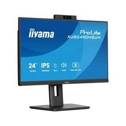 iiyama ProLite XUB2490HSUH-B2, LED-Monitor 60.5 cm (24 Zoll), schwarz (matt), FullHD, IPS, Webcam, Mikrofon, USB-Hub, 100Hz Panel