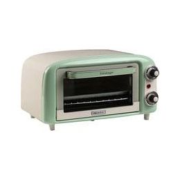 Ariete Mini-Backofen Vintage Green wei&szlig;/hellgr&uuml;n, 800 Watt, 10 Liter
