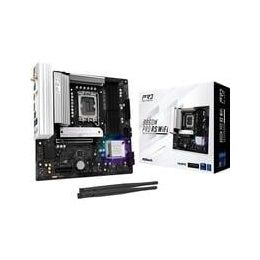 Asrock B860M Pro RS WiFi, Mainboard schwarz/silber