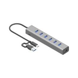 i-tec USB-C Charging Metal HUB 7 Port, USB-Hub