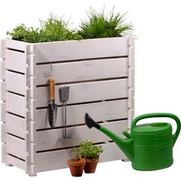 Dobar Hochbeet mit Stecksystem, Pflanzkasten inkl. Pflanzfolie versch. Farben