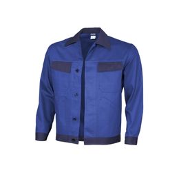 Qualitex HIGH QUALITY WORKWEAR Bundjacke basic 2-farbig kornblau/marine Damen: 54 Herren: 60