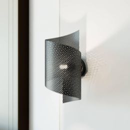 EMIBIG LIGHTING Wandleuchte Spiral, schwarz, Metall, G9, 29 cm hoch
