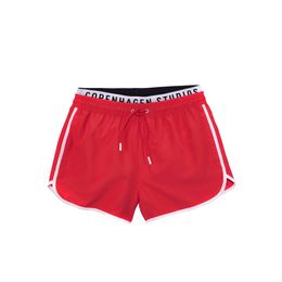 Copenhagen Studios Badeshorts Herren Gr&ouml;&szlig;e L rot / schwarz / wei&szlig;