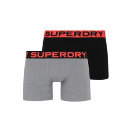 Superdry & Co Boxershorts Herren Gr&ouml;&szlig;e S graumeliert / rot / schwarz