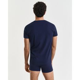 Gant Shirt Herren Gr&ouml;&szlig;e L navy / wei&szlig;