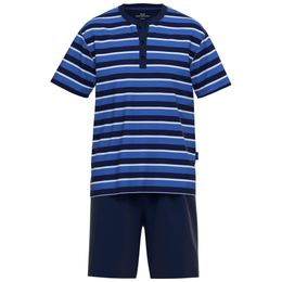 G&ouml;tzburg G&ouml;tzburg Pyjama Herren Gr&ouml;&szlig;e XXL blau / navy / wei&szlig;