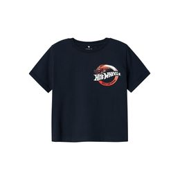 name it T-Shirt 'NMMatreus Hotwheels' Jungen Gr&ouml;&szlig;e 110 navy / hellgrau / rot / wei&szlig;