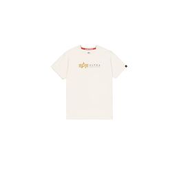 Alpha Industries T-Shirt Herren Gr&ouml;&szlig;e S honig / grau / wei&szlig;