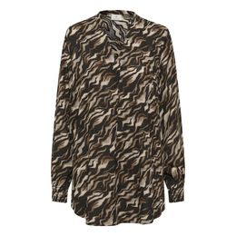 Kaffe Tunika 'Johanne' Damen Gr&ouml;&szlig;e XXXL beige / mokka / schwarz