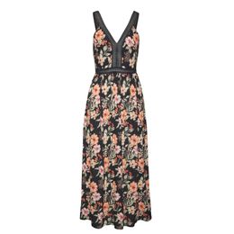 Buffalo Kleid Damen Gr&ouml;&szlig;e 42 oliv / orange / schwarz / wei&szlig; Sommerkleid