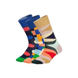 DillySocks Socken 'Geschenkbox - Geometric Illusion' Damen Gr&ouml;&szlig;e 41/46 bunt