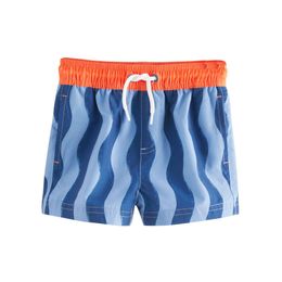 next Badeshorts Jungen Gr&ouml;&szlig;e 86 enzian / himmelblau / orange