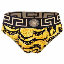 Versace Slip Herren Gr&ouml;&szlig;e M beige / gelb / curry / schwarz