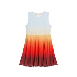 Desigual Kleid M&auml;dchen Gr&ouml;&szlig;e 122/128 pastellblau / orange / rot / burgunder