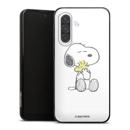 DeinDesign Galaxy A36 5G Handy Silikon H&uuml;lle Case schwarz Handyh&uuml;lle Snoopy Love Peanuts
