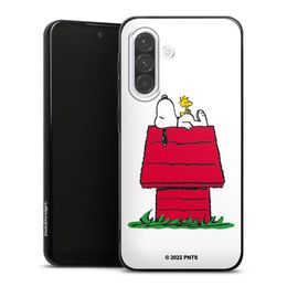 DeinDesign Galaxy A36 5G Handy Silikon H&uuml;lle Case schwarz Handyh&uuml;lle Snoopy Peanuts Official Licensed Product