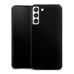 DeinDesign Galaxy S22+ Handy Silikon Hülle Case schwarz Handyhülle Colour Unicoloured Black