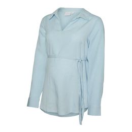 MAMALICIOUS Umstand Bluse 'MLPETRA' Damen Gr&ouml;&szlig;e M hellblau