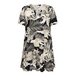 Only Carmakoma Kleid 'CARZALLY THEA' Damen Gr&ouml;&szlig;e 42 oliv / rosa / ros&eacute;