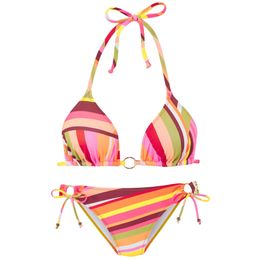 Bruno Banani Bikini Damen Gr&ouml;&szlig;e L zitronengelb / orange / koralle / pink