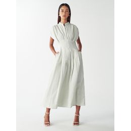 Willa Kleid 'Otis' Damen Gr&ouml;&szlig;e 44 oliv / wei&szlig; Sommerkleid