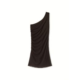 Bershka Kleid Damen Gr&ouml;&szlig;e 38 dunkelbraun Winterkleid