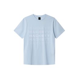 Hackett London T-Shirt Herren Gr&ouml;&szlig;e M rauchblau / wei&szlig;