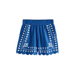 next Shorts Damen Gr&ouml;&szlig;e 40 royalblau / wei&szlig;