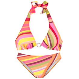 Bruno Banani Bikini Damen Gr&ouml;&szlig;e M/L gelb / kiwi / orange / hellpink