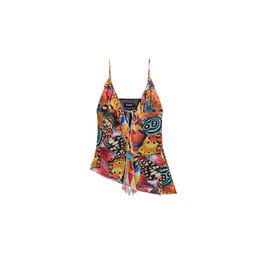 Desigual Top Damen Gr&ouml;&szlig;e L t&uuml;rkis / gelb / orange / schwarz