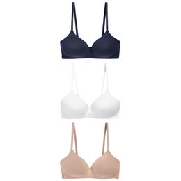 next Bra female size 70 Beige / Navy / White