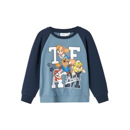 name it Sweatshirt 'NMMFrank' Jungen Gr&ouml;&szlig;e 98 navy / hellblau / braun / wei&szlig;
