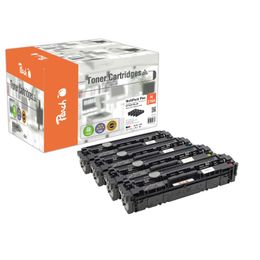 Peach HP 216 A 4 Toner (bk, c/m/y) ersetzt HP No. 216A, W2410A, W2411A, W2412A, W2413A f&uuml;r z.B. HP Color LaserJet Pro MFP M 183 fw (wiederaufbereitet)