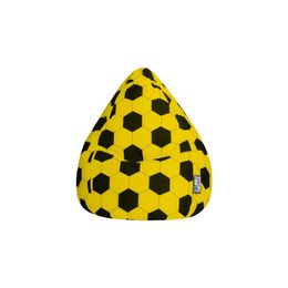 SITTING POINT BeanBag FANKURVE XL gelb-schwarz