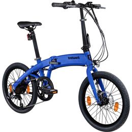 Tretwerk Akimbo Plus E Bike 20 Zoll Klapprad Elektrofahrrad 360Wh 155 - 190 cm blau