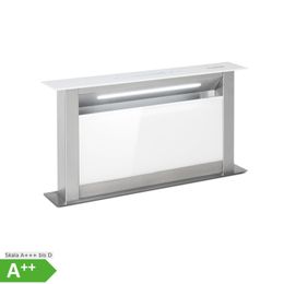 Klarstein Royal Flush Eco Dunstabzugshaube 60 cm 576 m&sup3;/h A+ Wei&szlig; stainless_steel